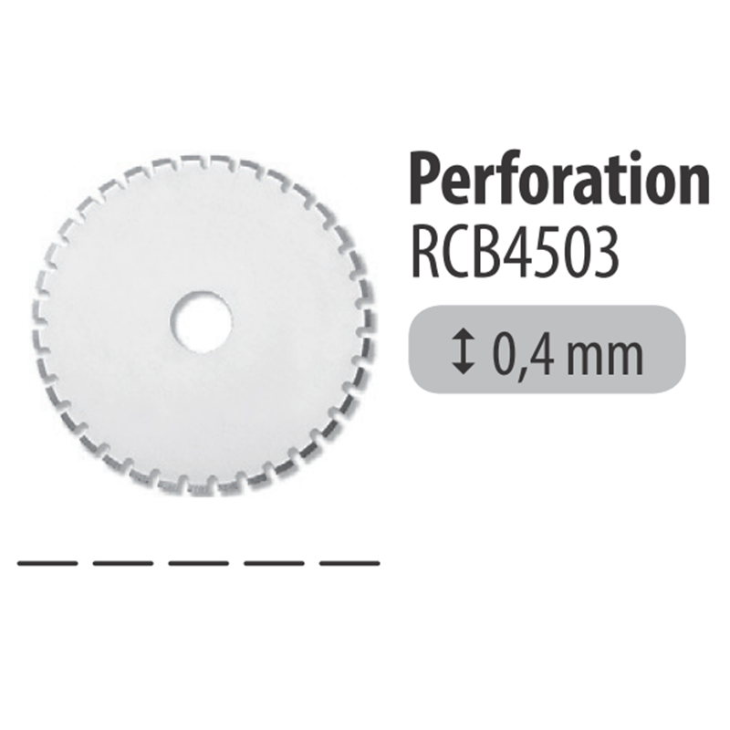Lame 45mm perforation pour cutter rotatif